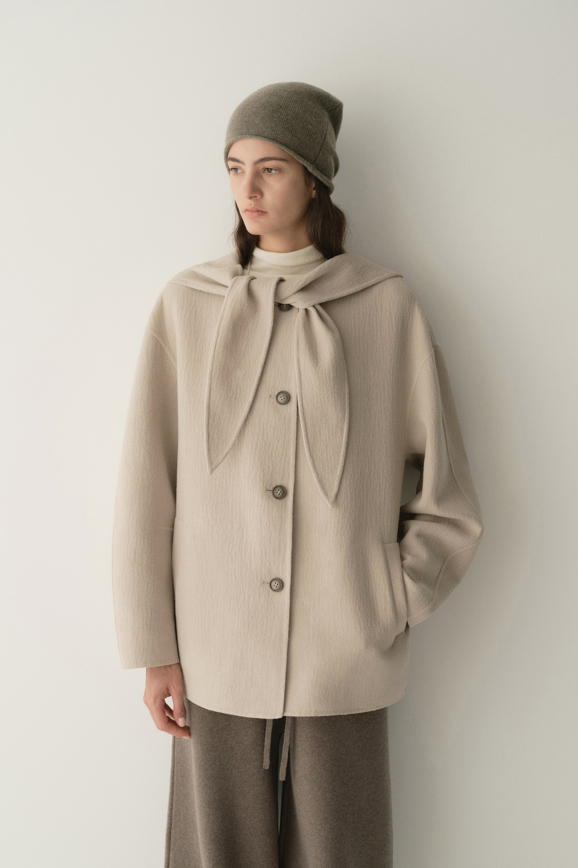 Wool Hooded Jacket