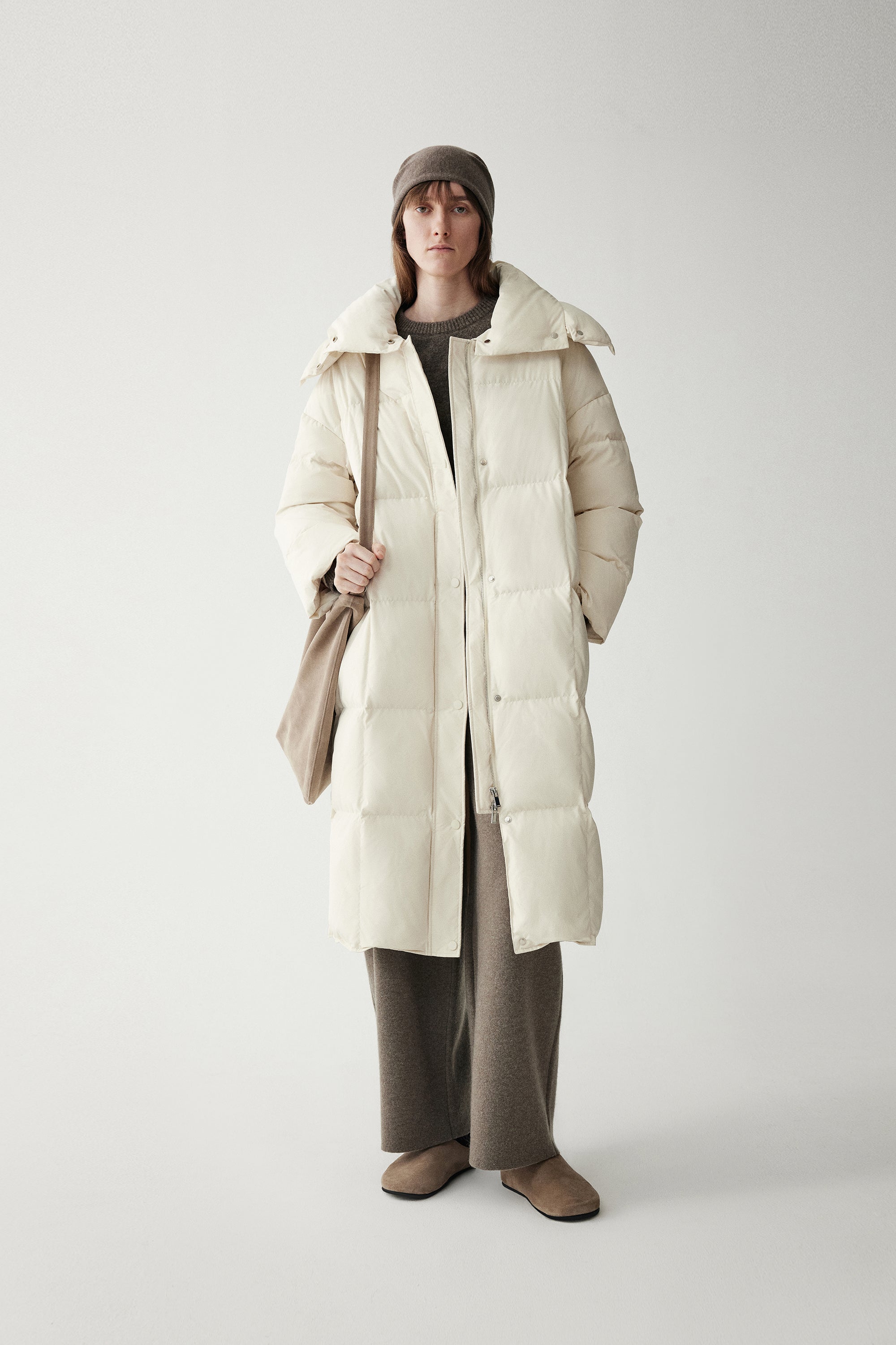 Hooded Long Goose Down Jacket